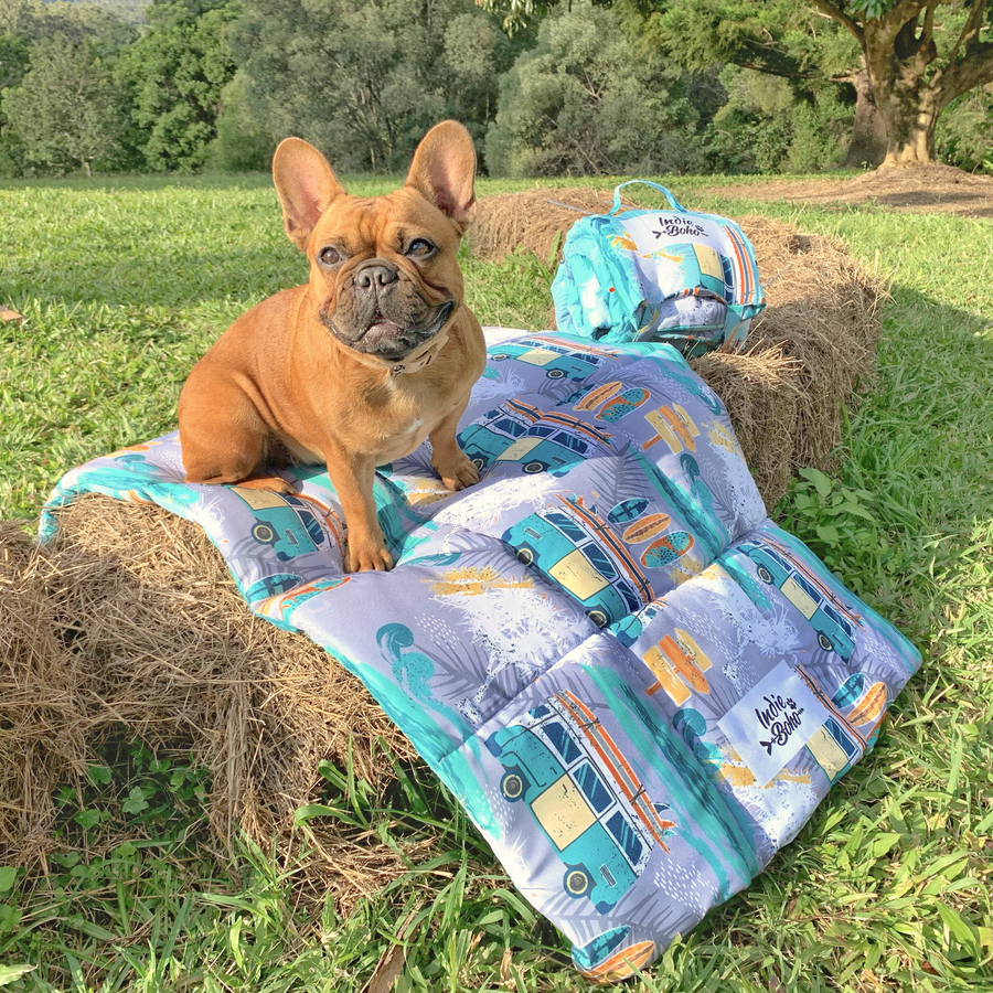 Waterproof Dog Mat | Daydream Shells Dog Travel Mat — Indie Boho